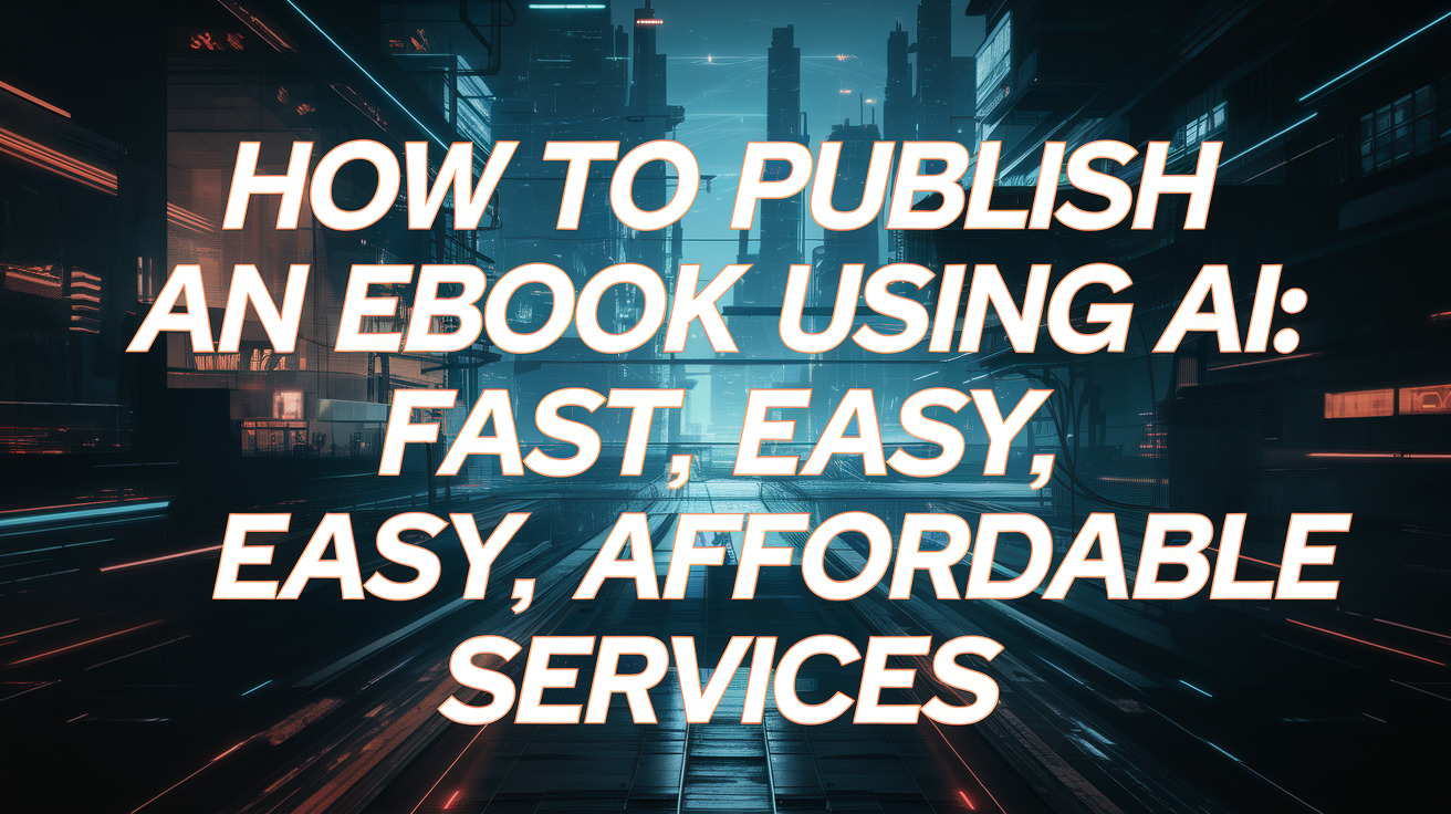 How to Publish an Ebook Using AI: Fast, Easy, Affordable Services