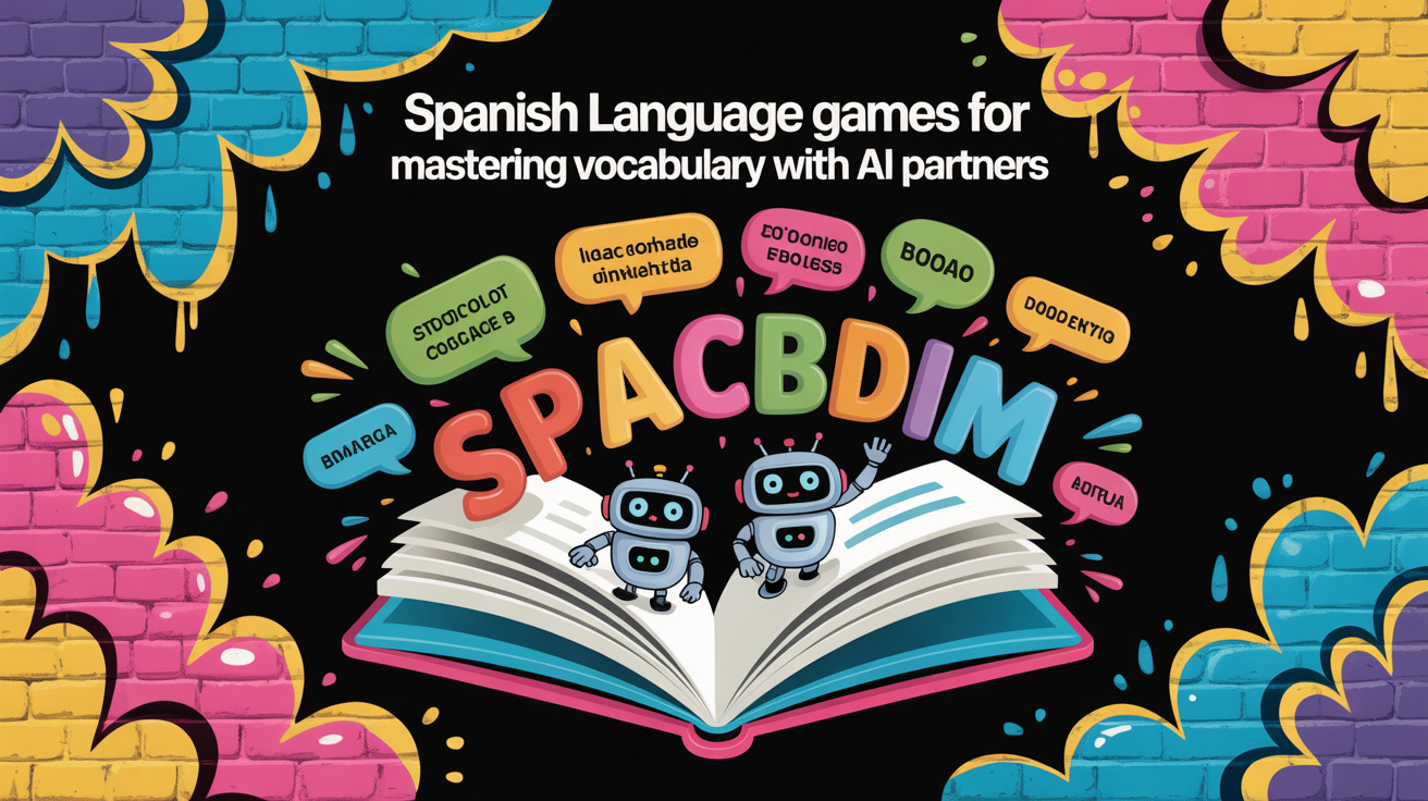 Spanish Language Games for Mastering Vocabulary with AI Partners