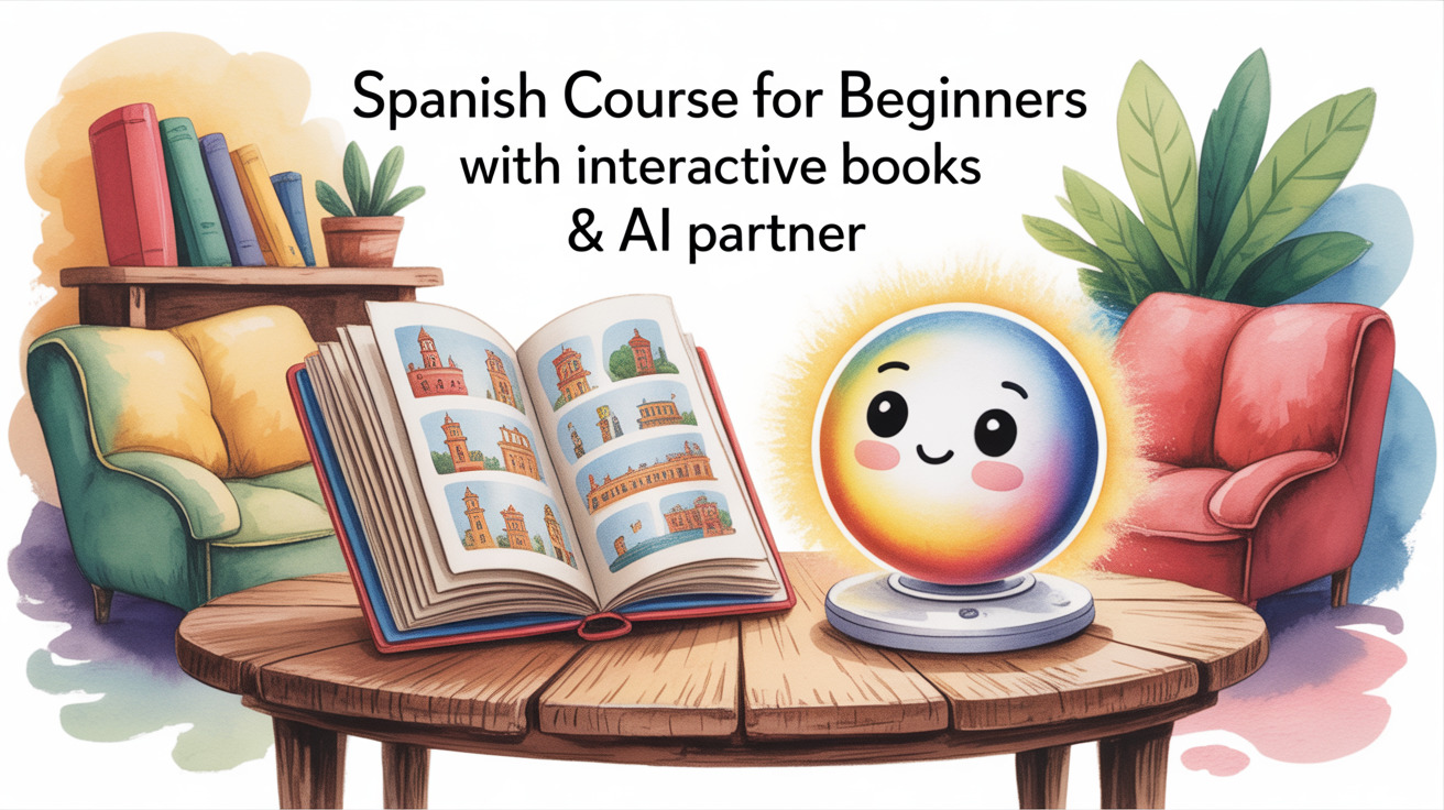 Spanish Course for Beginners with Interactive Books & AI Partner