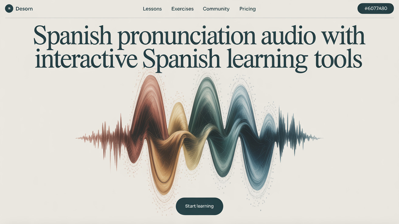 Spanish Pronunciation Audio with Interactive Spanish Learning Tools