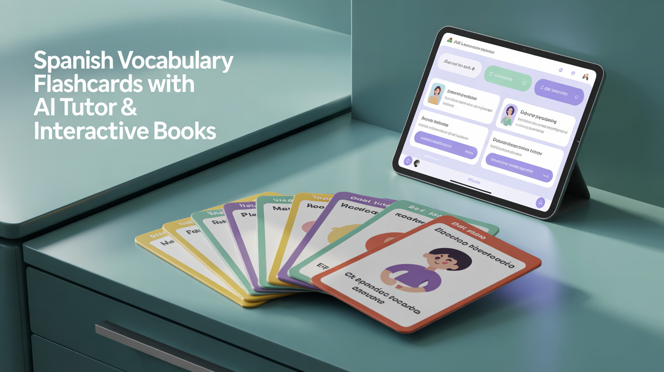 Spanish Vocabulary Flashcards with AI Tutor & Interactive Books